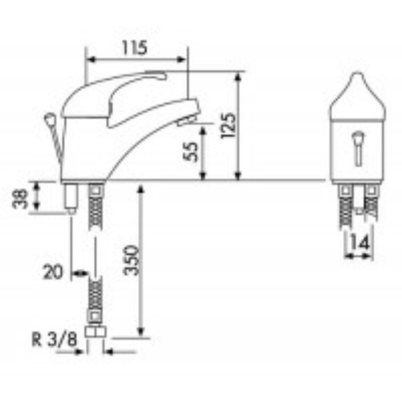 SOBIME SX50 Washbasin Mixer – 95015000 - V.Demajo
